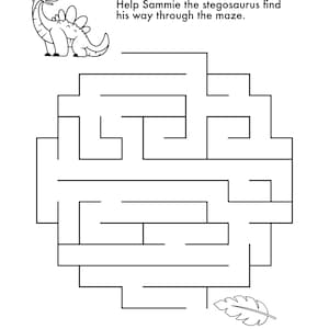 10 Fun Dinosaur Activity Sheets - Etsy