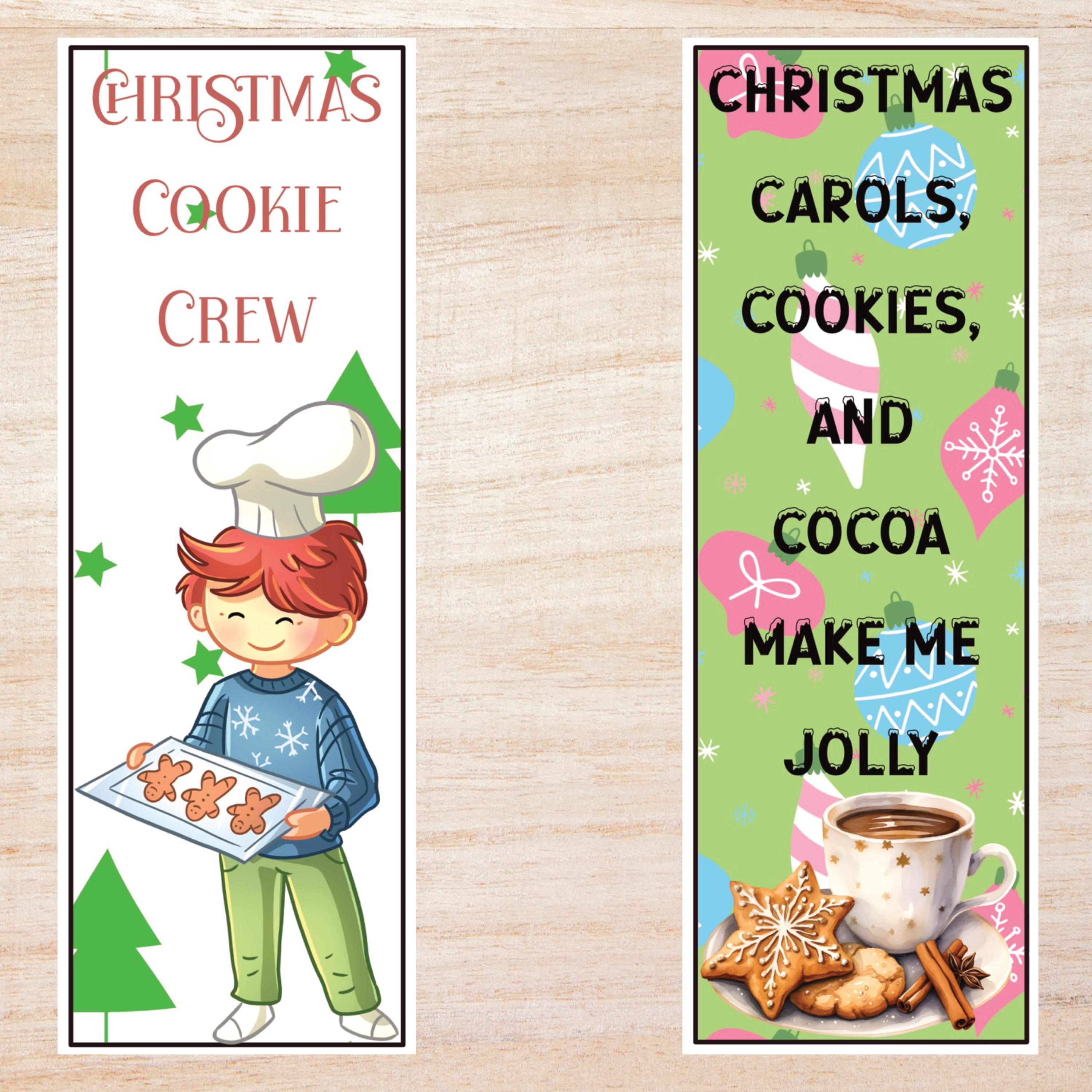 Printable Christmas Bookmarks - Etsy
