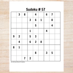 100 Hard Sudoku Puzzles Vol. 5 - Etsy