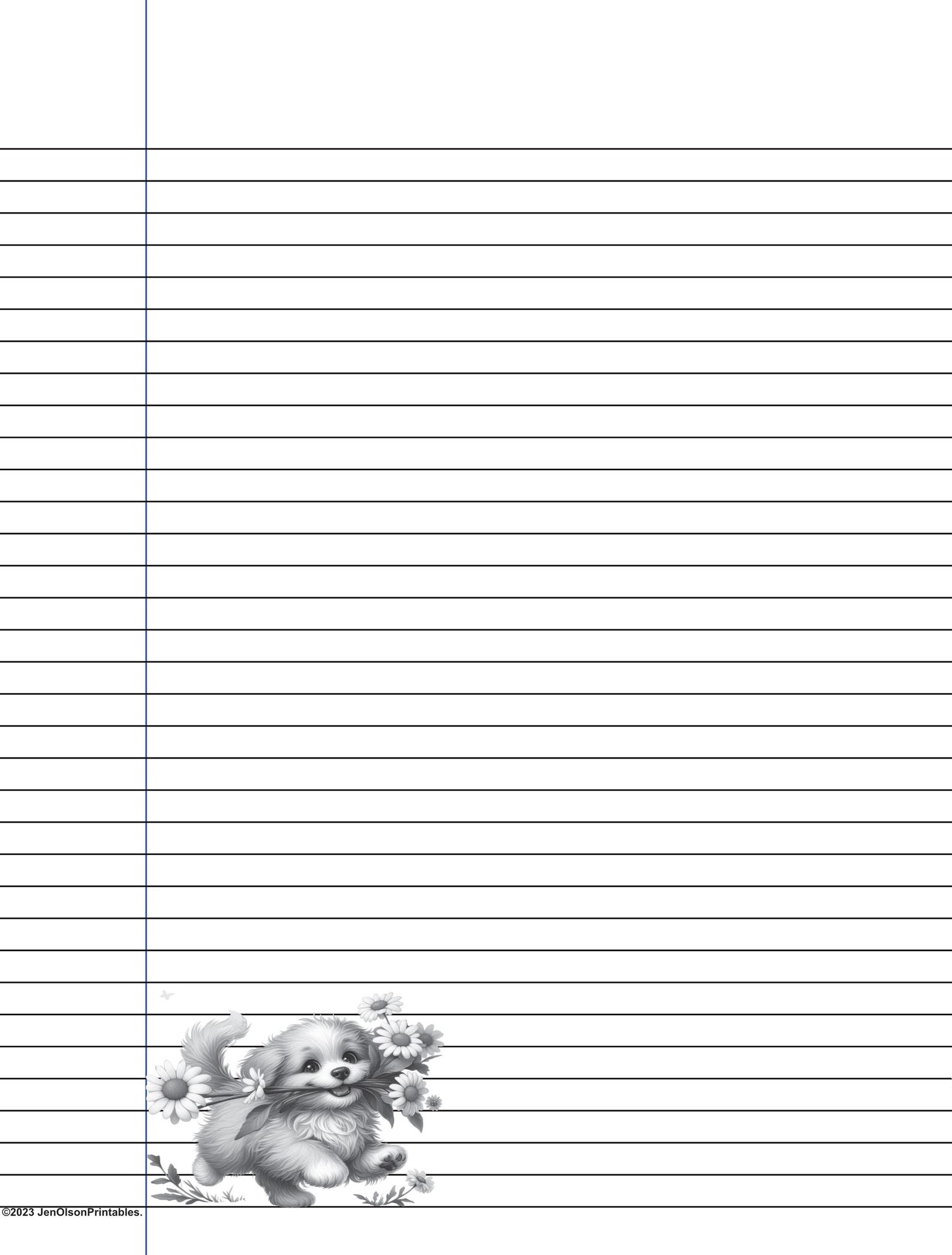 Daisy-themed Notebook Paper - Etsy