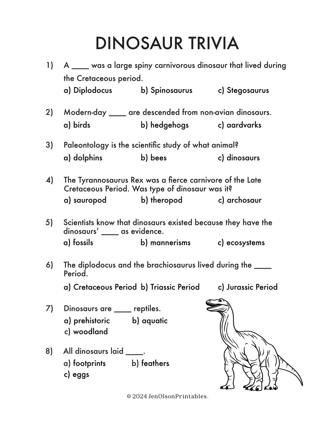 10 Fun Dinosaur Activity Sheets - Etsy