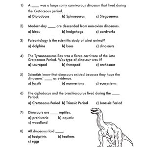10 Fun Dinosaur Activity Sheets - Etsy