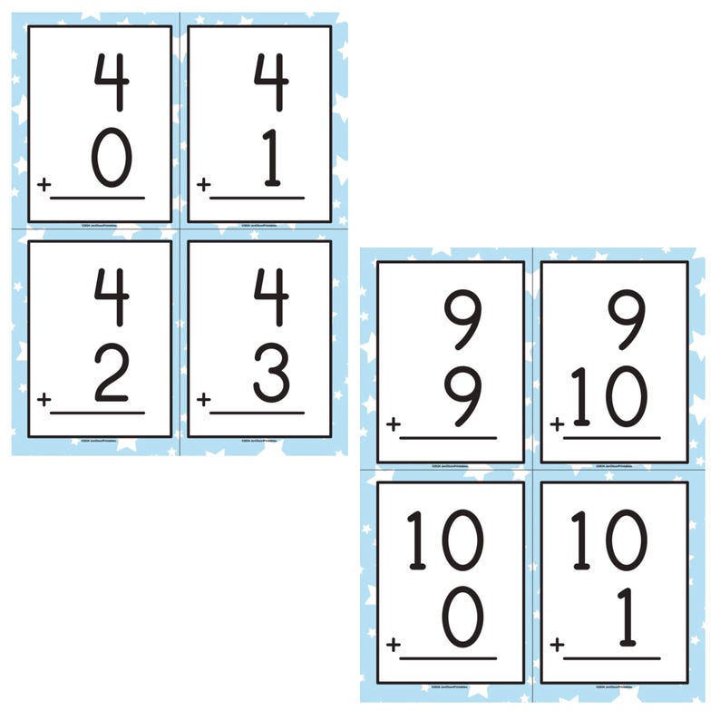 Addition Flashcards - Etsy