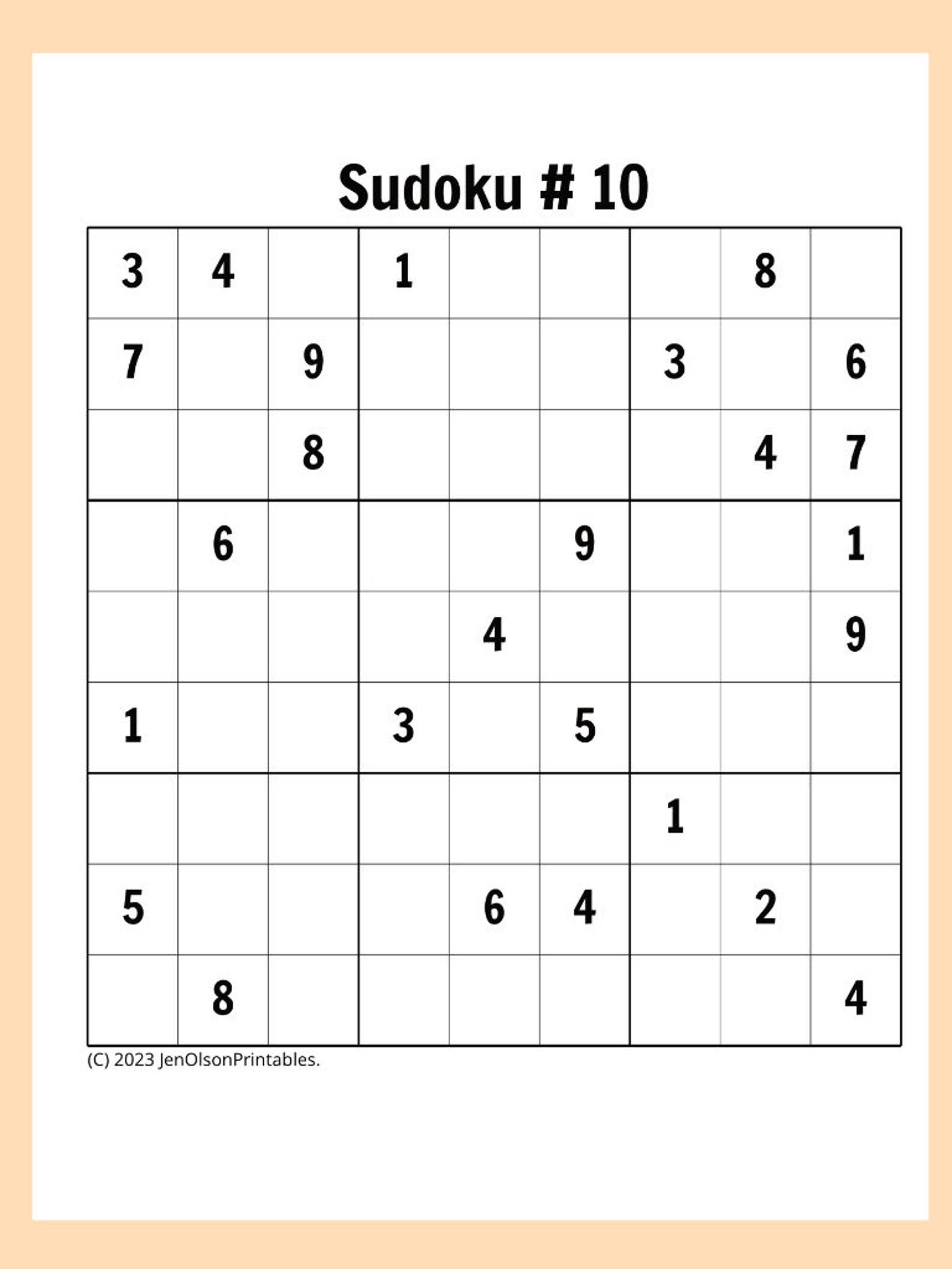 100 Hard Sudoku Puzzles Vol. 1 - Etsy