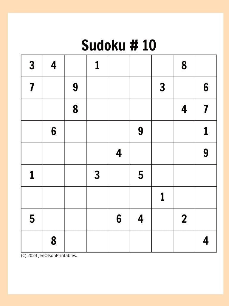 100 Hard Sudoku Puzzles Vol. 1 - Etsy