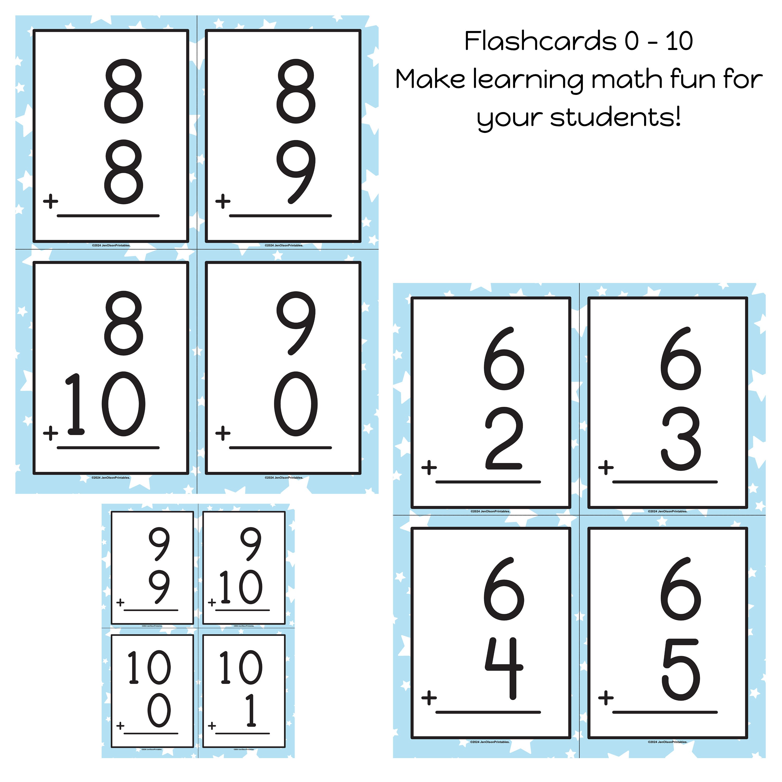 Addition Flashcards - Etsy