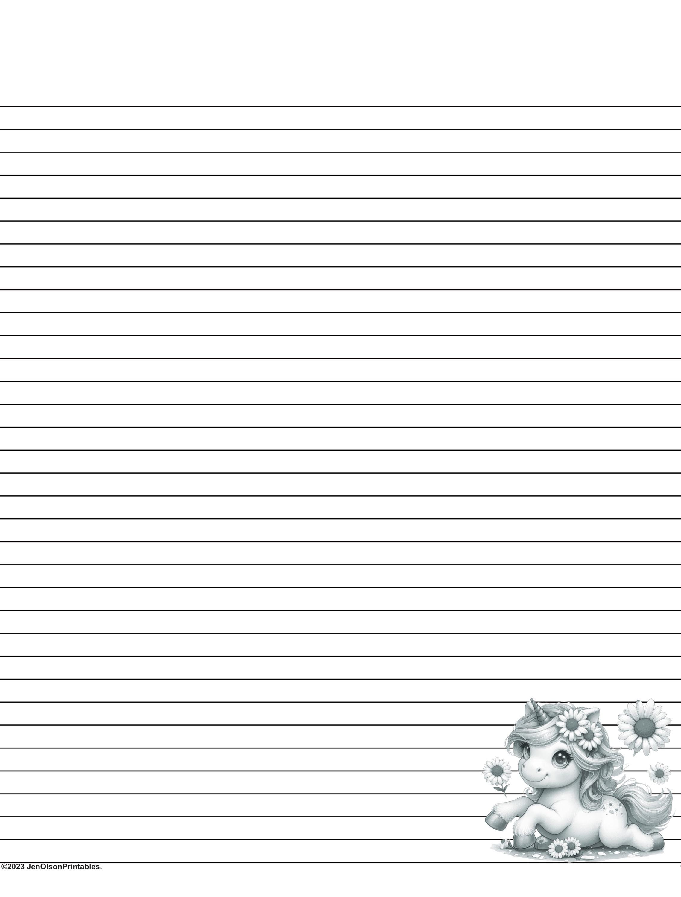 Daisy-themed Notebook Paper - Etsy