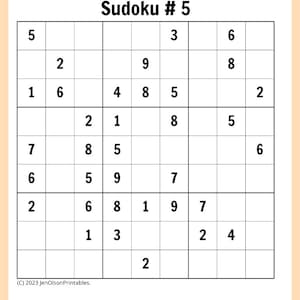 100 Easy Sudoku Puzzles Vol. 2 - Etsy