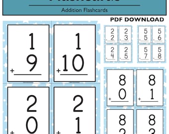 150+ Simple Addition Flashcards | 1st Grade Math | 2nd Grade Math ...