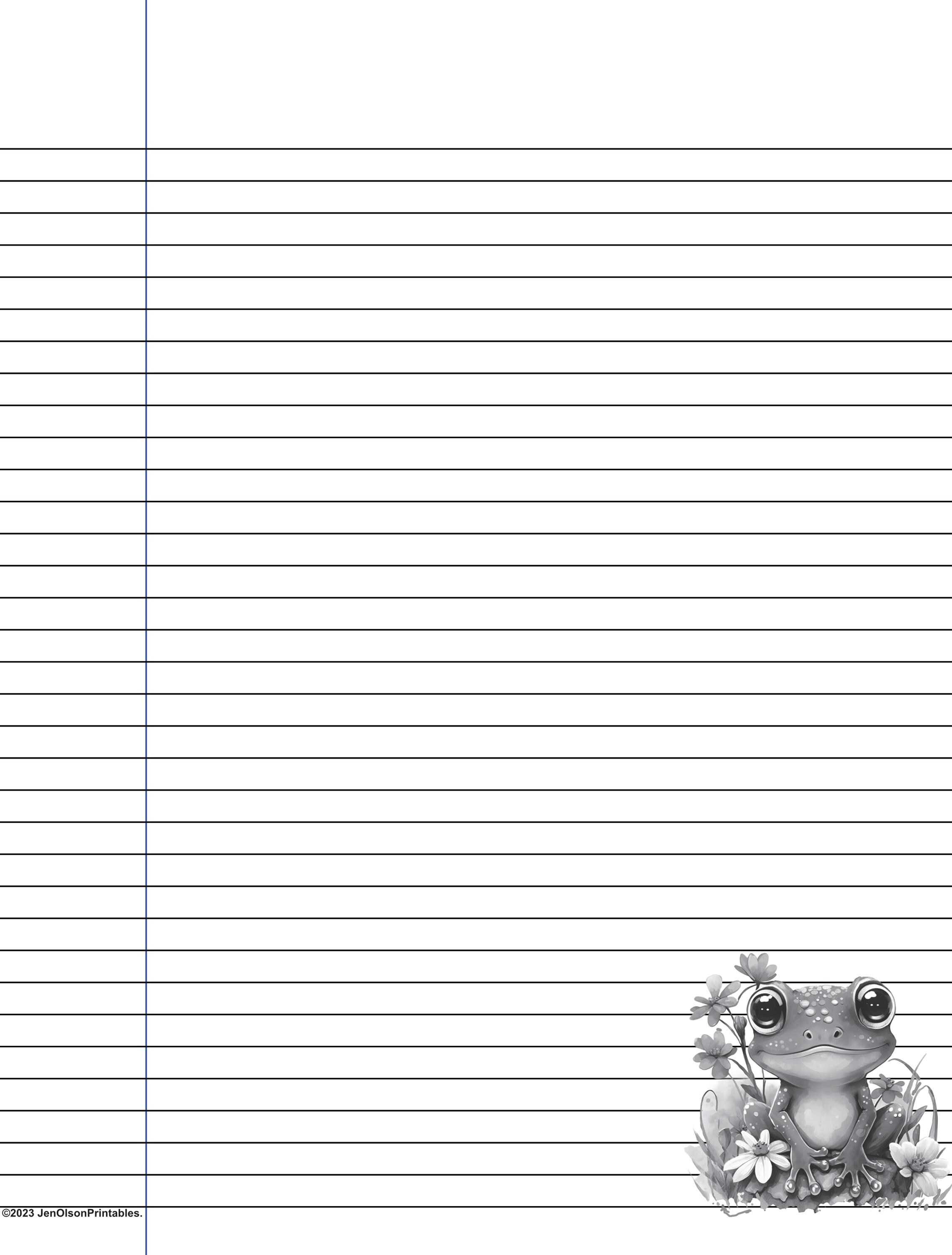 Daisy-themed Notebook Paper - Etsy