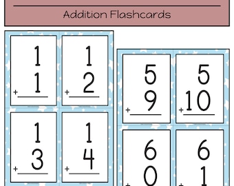 Addition Flashcards, Printable Math Flashcards and Worksheets, Counting ...