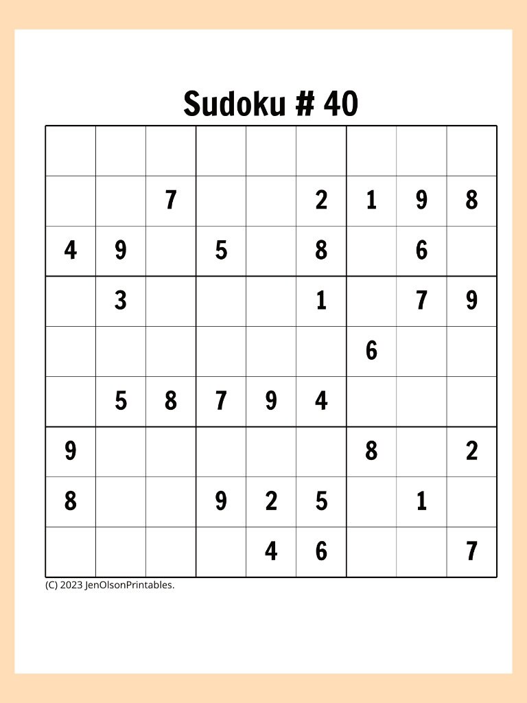100 Easy Sudoku Puzzles Vol. 3 - Etsy