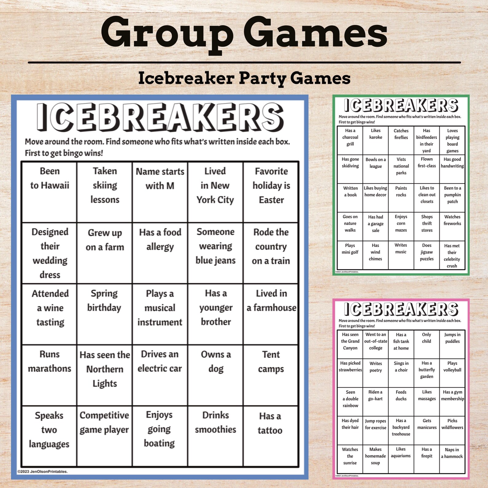 Icebreakers Games for Groups - Etsy