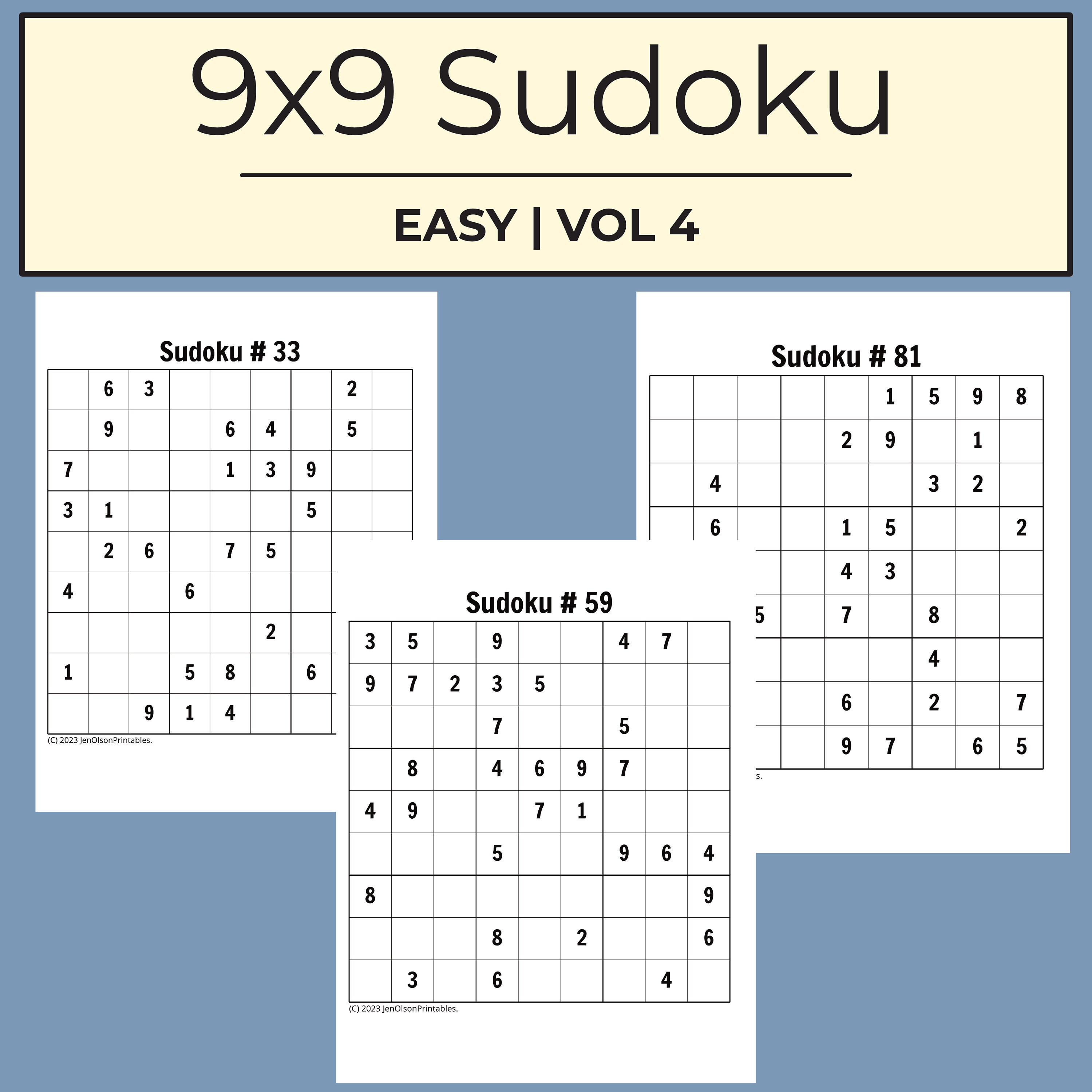 Sudoku Easy Printable