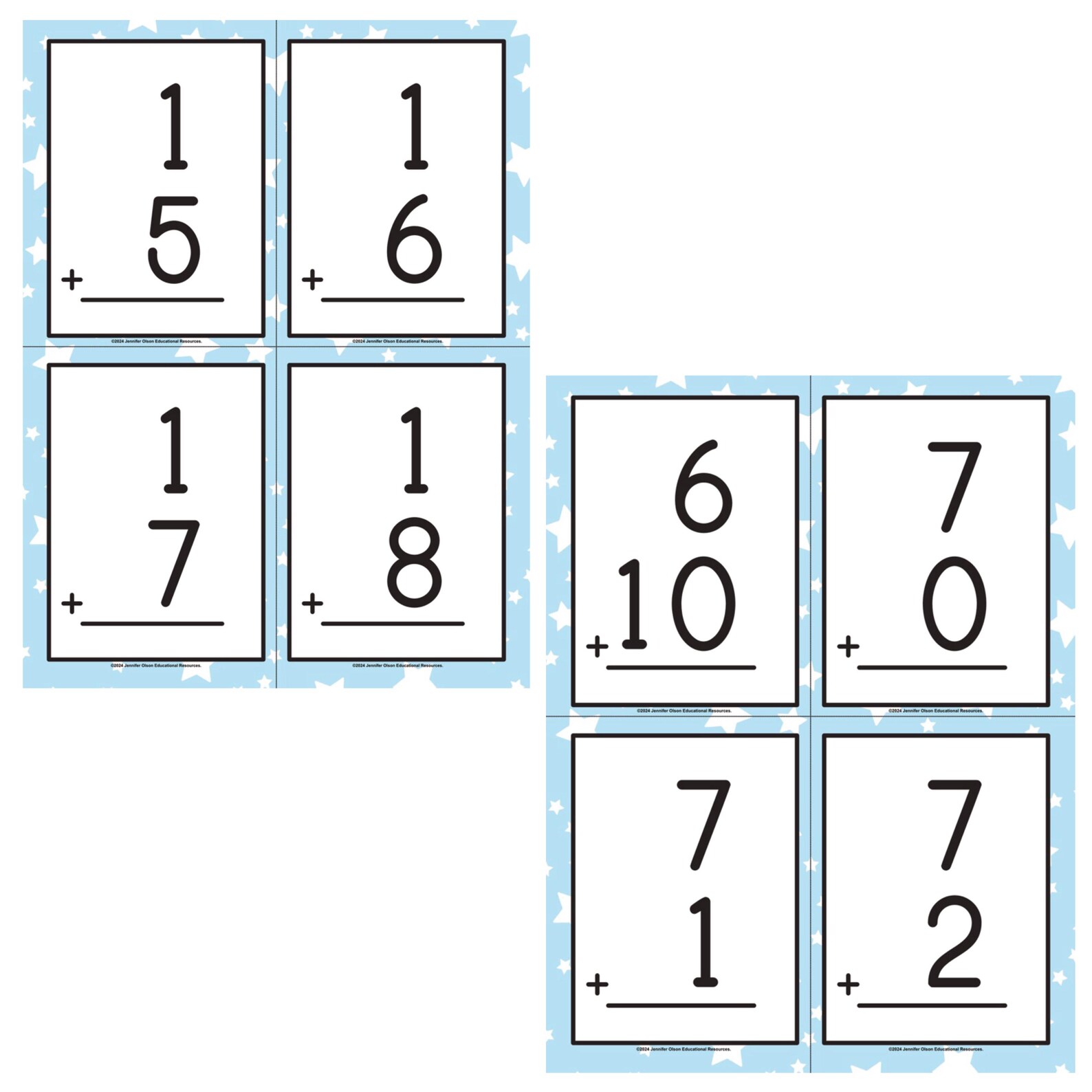 Addition Flashcards - Etsy