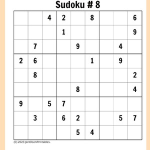 100 Hard Sudoku Puzzles Vol. 1 - Etsy