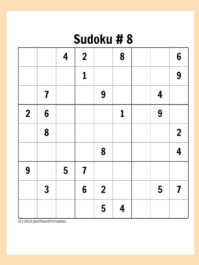 100 Hard Sudoku Puzzles Vol. 1 - Etsy