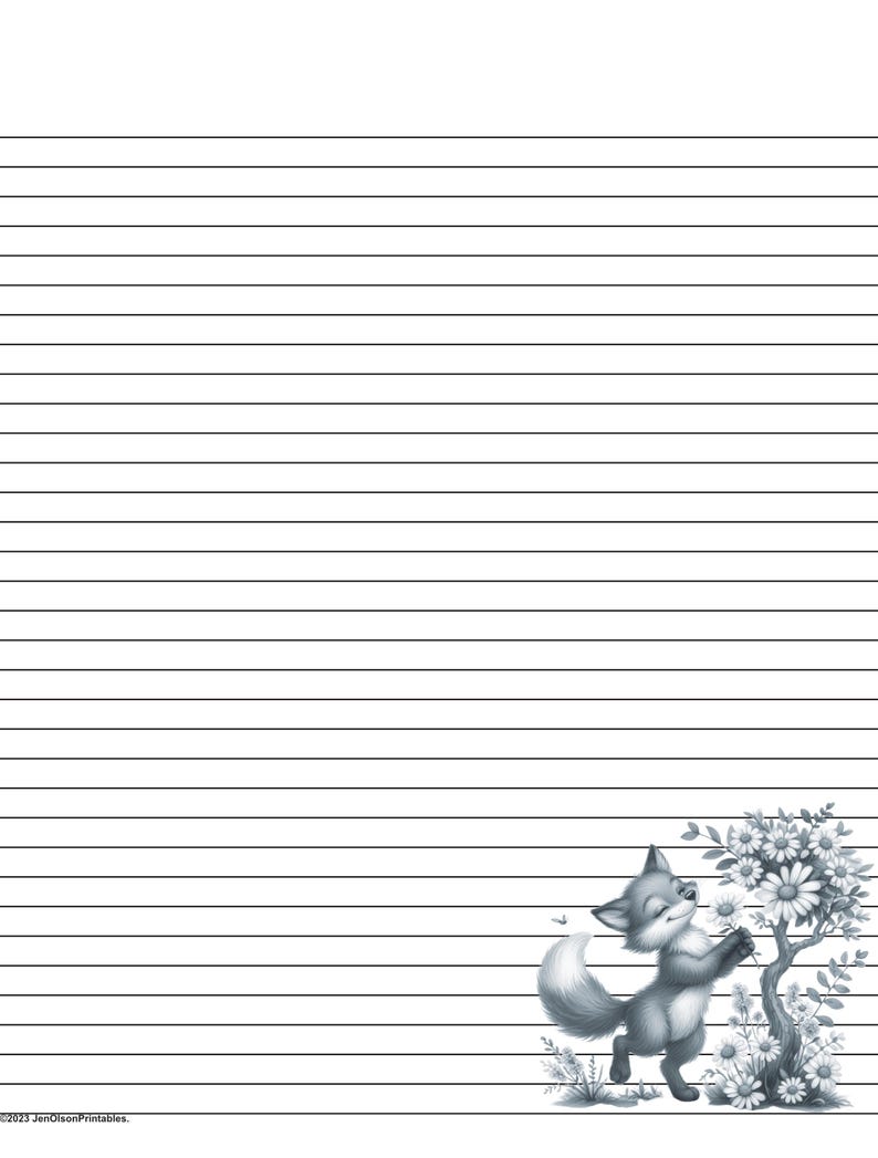 Daisy-themed Notebook Paper - Etsy