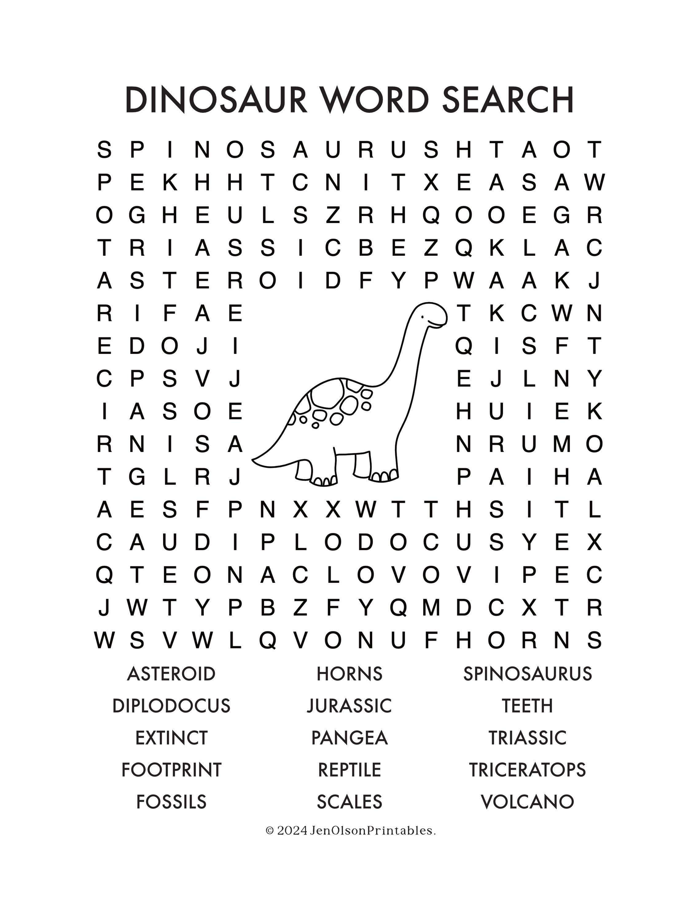 10 Fun Dinosaur Activity Sheets - Etsy