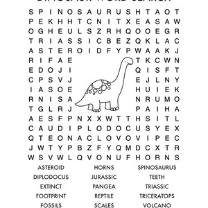 10 Fun Dinosaur Activity Sheets - Etsy