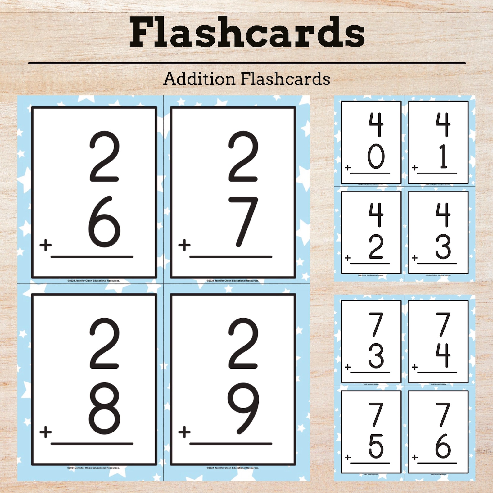 Addition Flashcards - Etsy