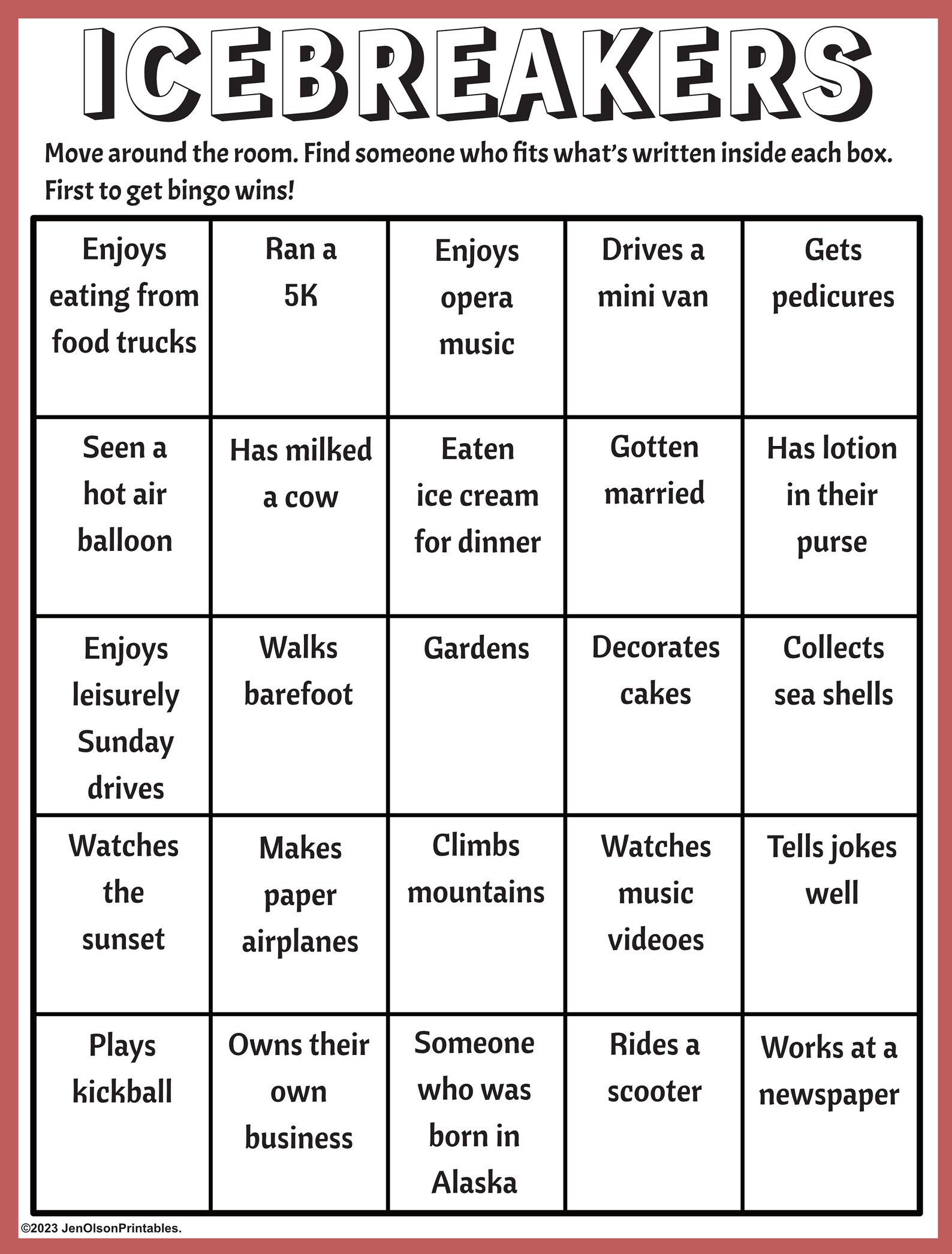 Icebreakers Games for Groups - Etsy