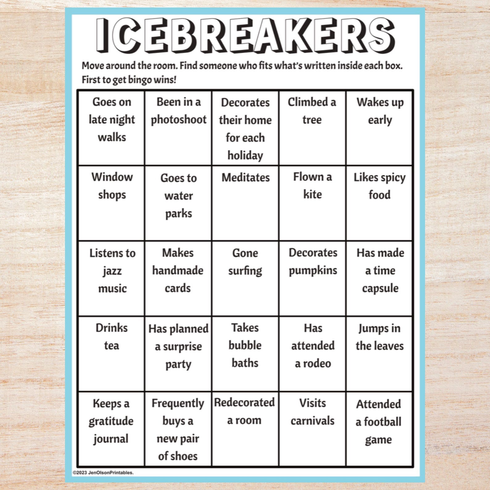 Icebreakers Games for Groups - Etsy
