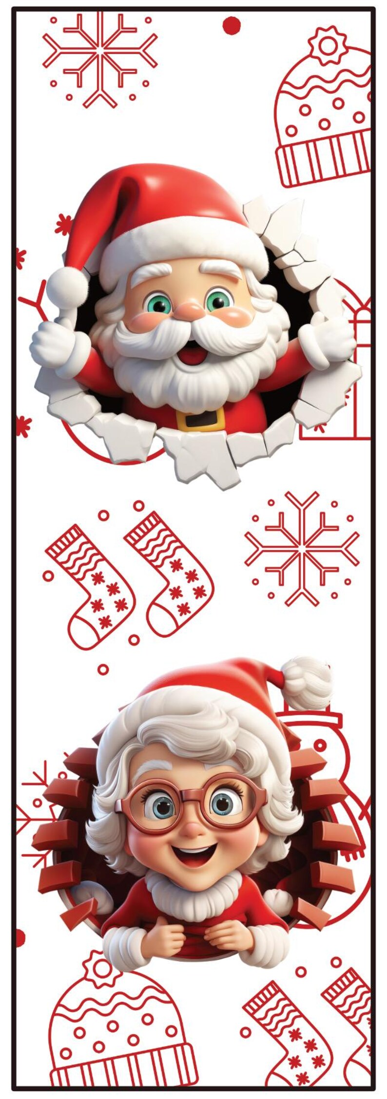 Printable Christmas Bookmarks - Etsy