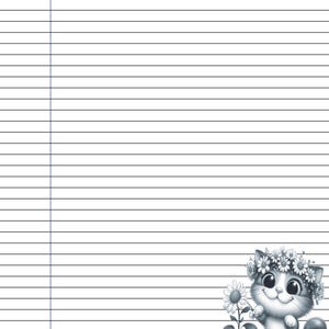 Daisy-themed Notebook Paper - Etsy