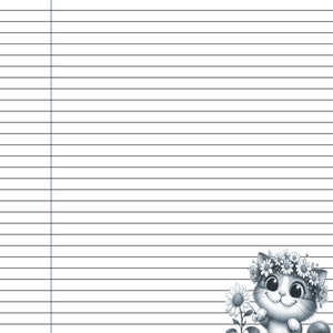 Daisy-themed Notebook Paper - Etsy