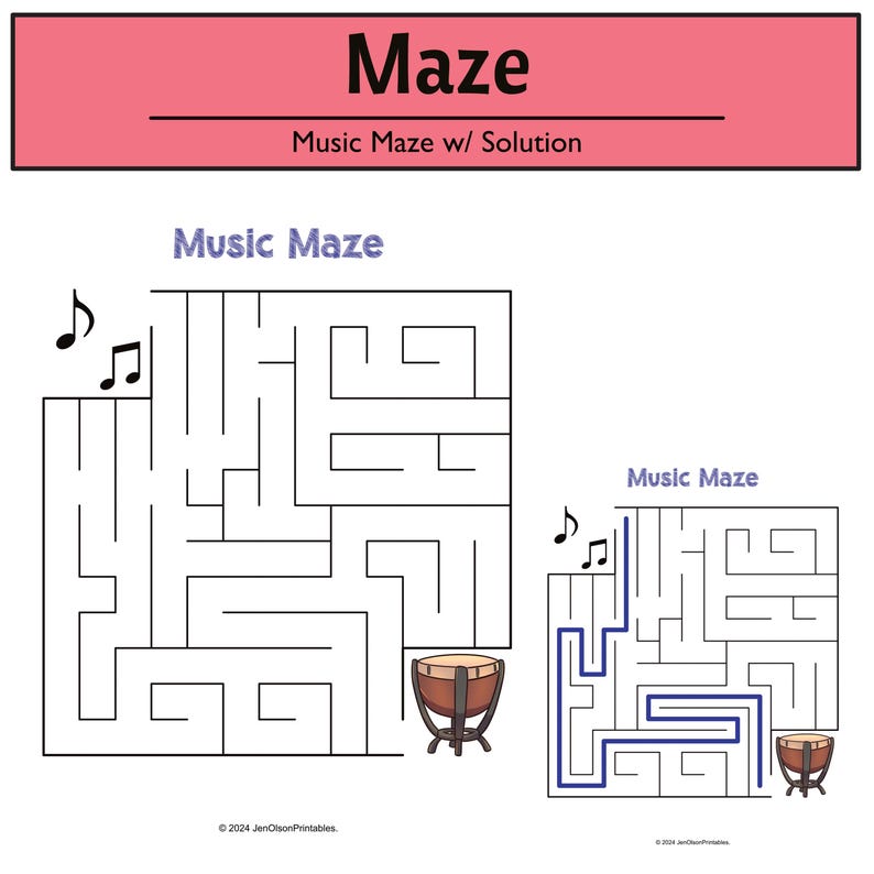 Music Maze - Etsy