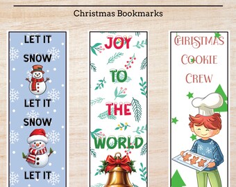 Printable Personalized Snowman Bookmarks, Holiday Winter Christmas ...