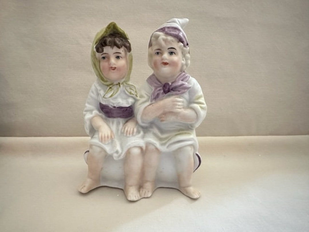 Antique German Porcelain Bisque Potty Babies Figurine - Etsy