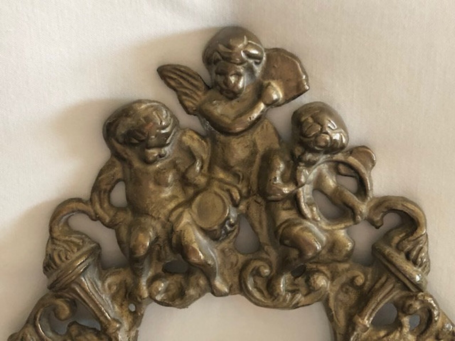 Antique Solid Brass Angel Cherub Picture Frame - Etsy