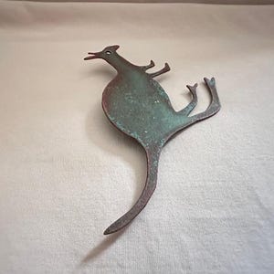 Vintage Copper Cut Out Kangaroo Brooch Pin - Etsy