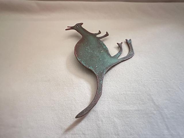 Vintage Copper Cut Out Kangaroo Brooch Pin - Etsy