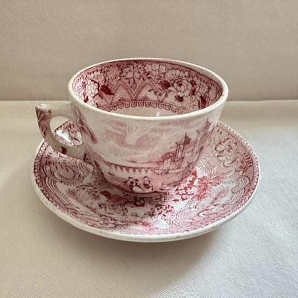 Transferware Teacup - Etsy