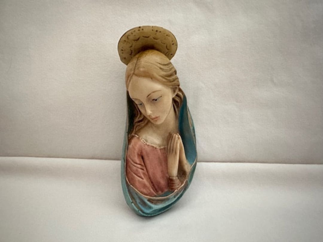 Vintage Italian Mother Mary Wall Hanging - Etsy