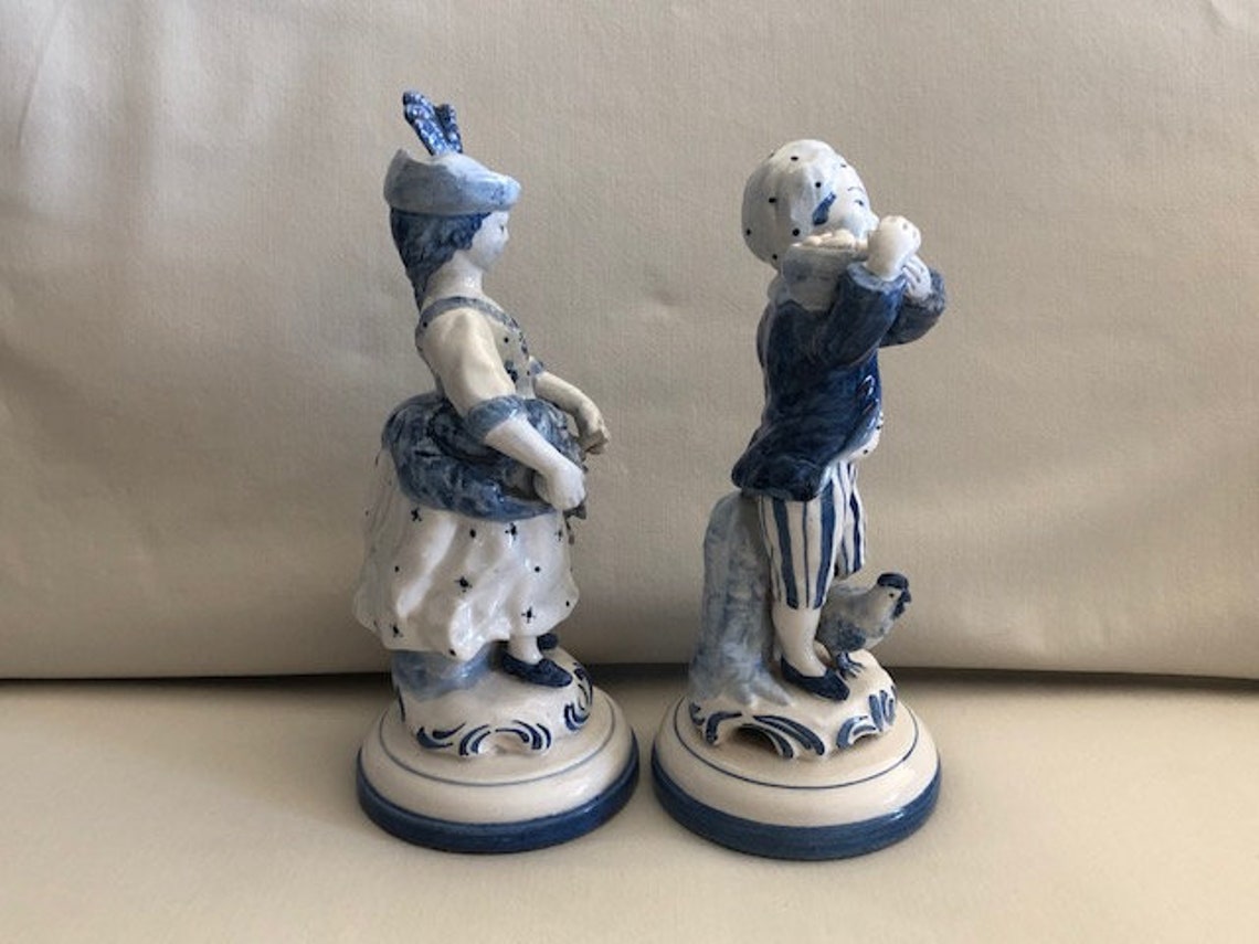 Vintage Pair Meiselman Italy Art Pottery Figurines - Etsy