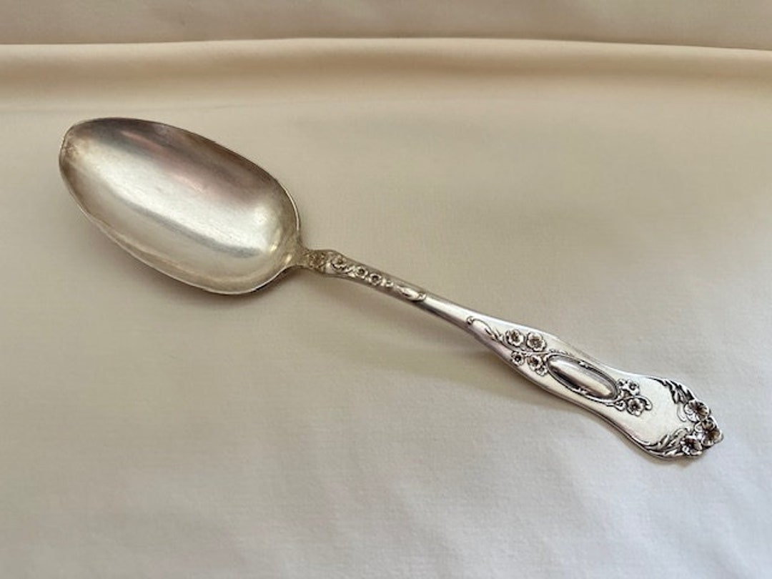 Antique 1881 Rogers A1 Silverplate Beverly Pattern Serving Spoon - Etsy