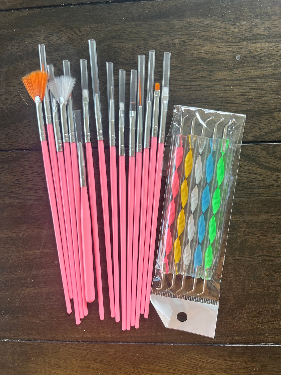 Curved Acrylic Dotting Tools for Dot Mandalas, Set of 5 Curved Dotting ...
