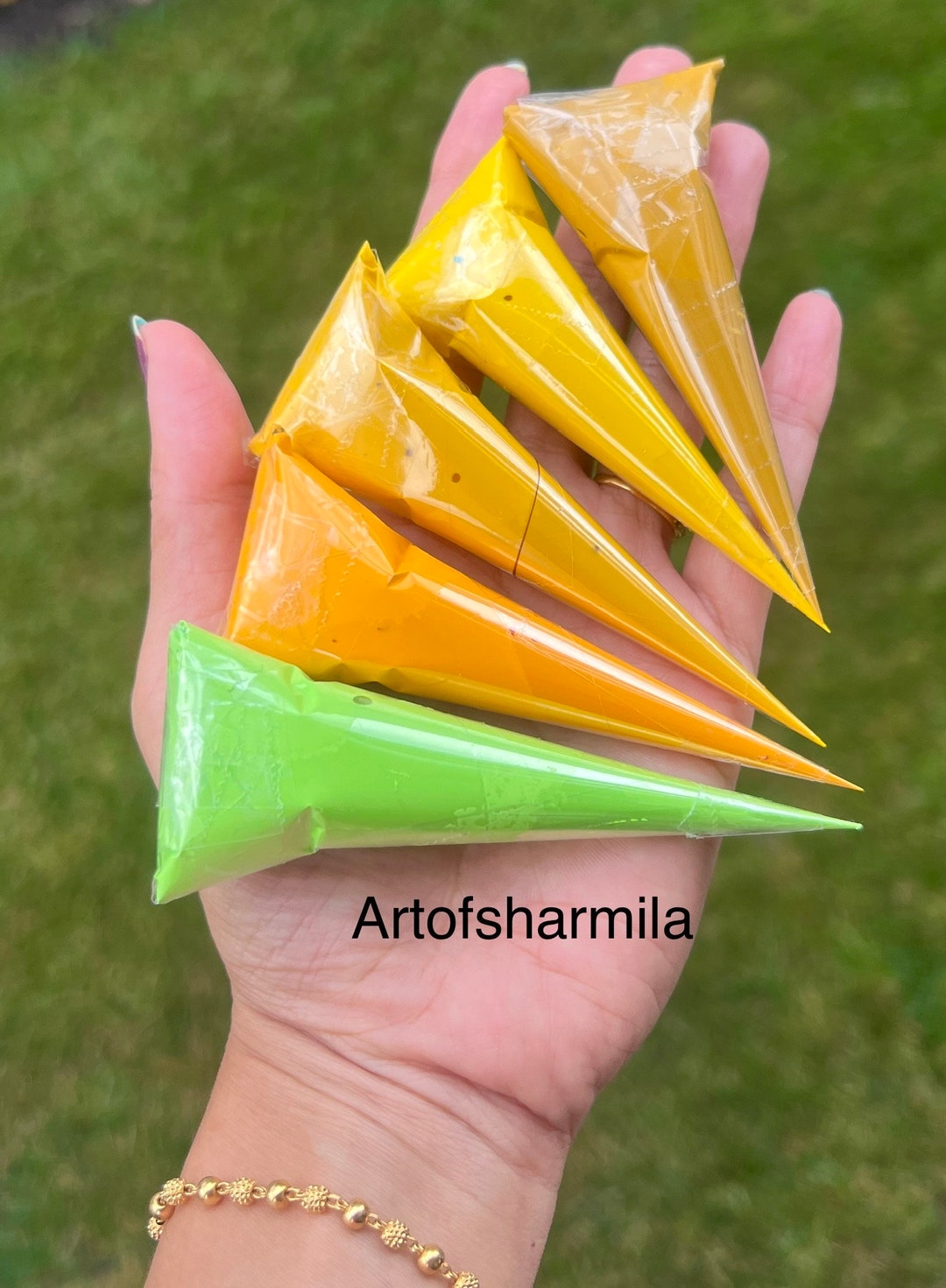 Acrylic Paint Filled Cones for Dot Mandala & Henna,paint Filled Cones ...