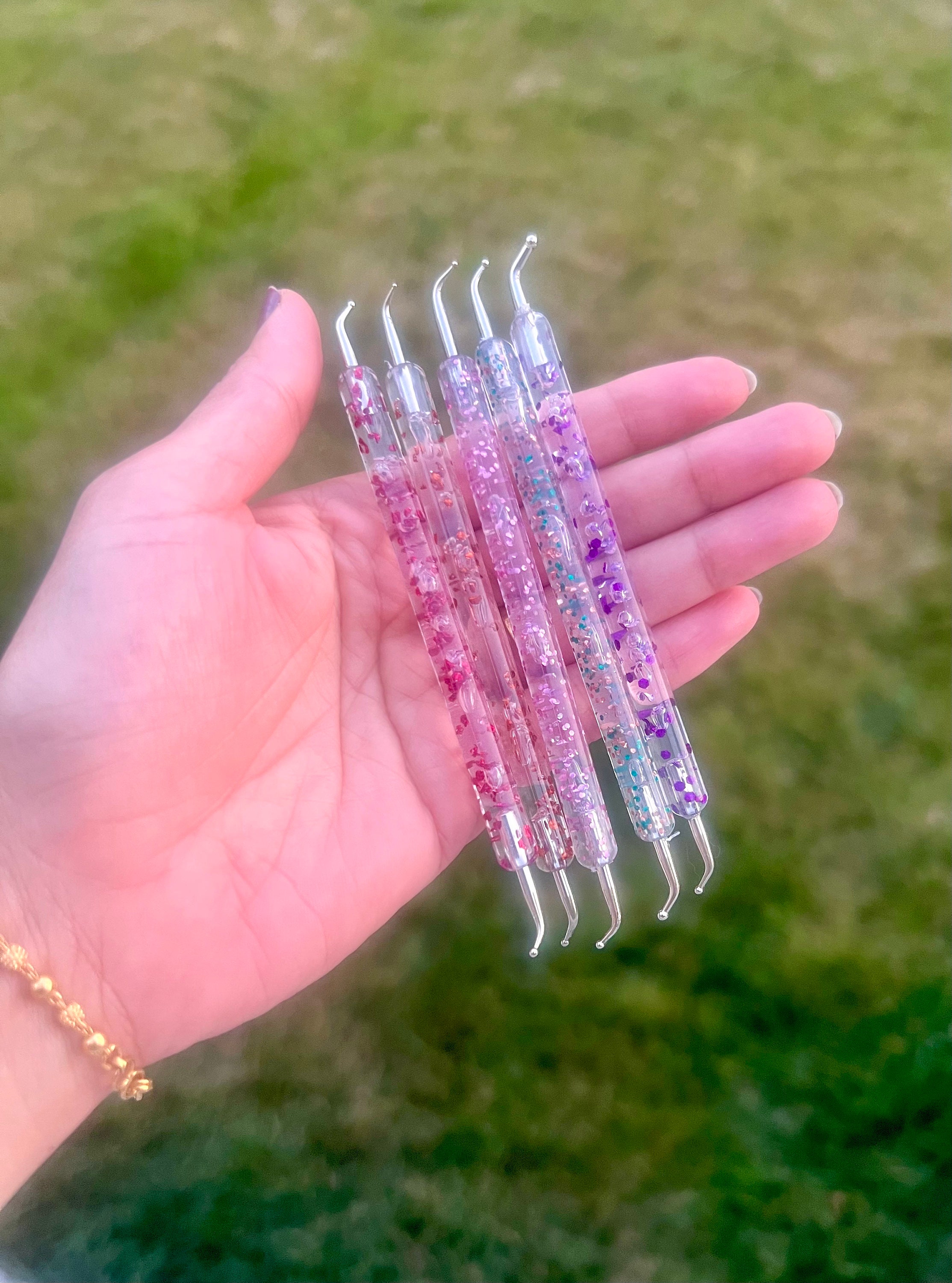 Curved Dotting Tools for Dot Mandalas, Set of 5,dotting Tools, Bent ...