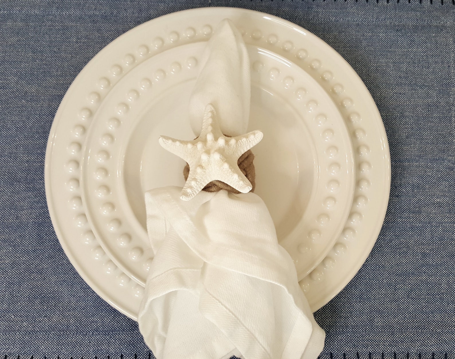 Set of Coastal Napkin Rings Nautical Table Decor Nautical - Etsy