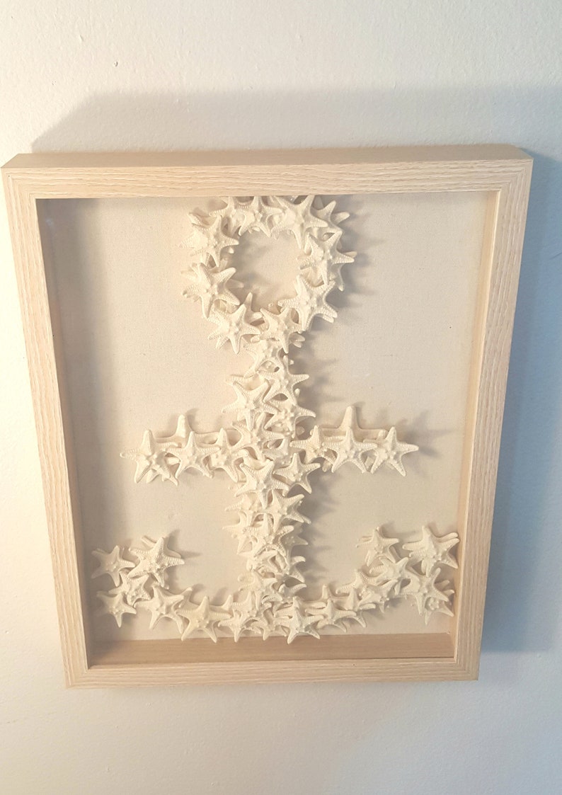 Anchor Wall Art Framed Starfish Starfish Decor Starfish - Etsy