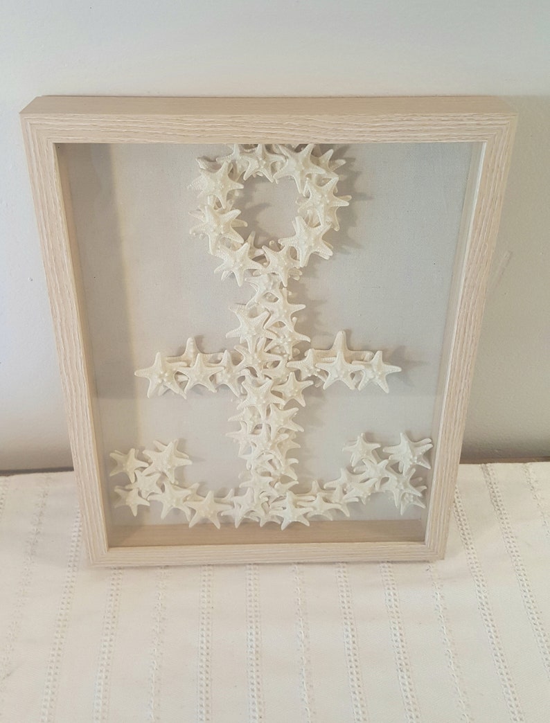 Anchor Wall Art Framed Starfish Starfish Decor Starfish - Etsy