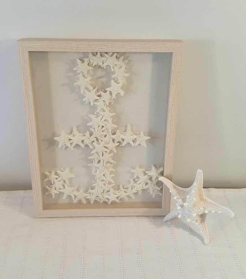 Anchor Wall Art Framed Starfish Starfish Decor Starfish - Etsy