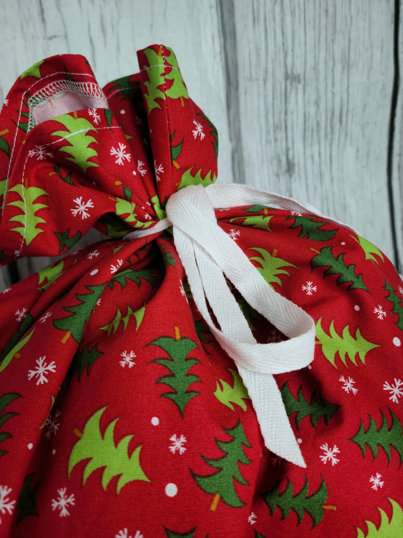 Reusable Gift Bag Cloth Wrapping Paper Christmas Wrapping | Etsy