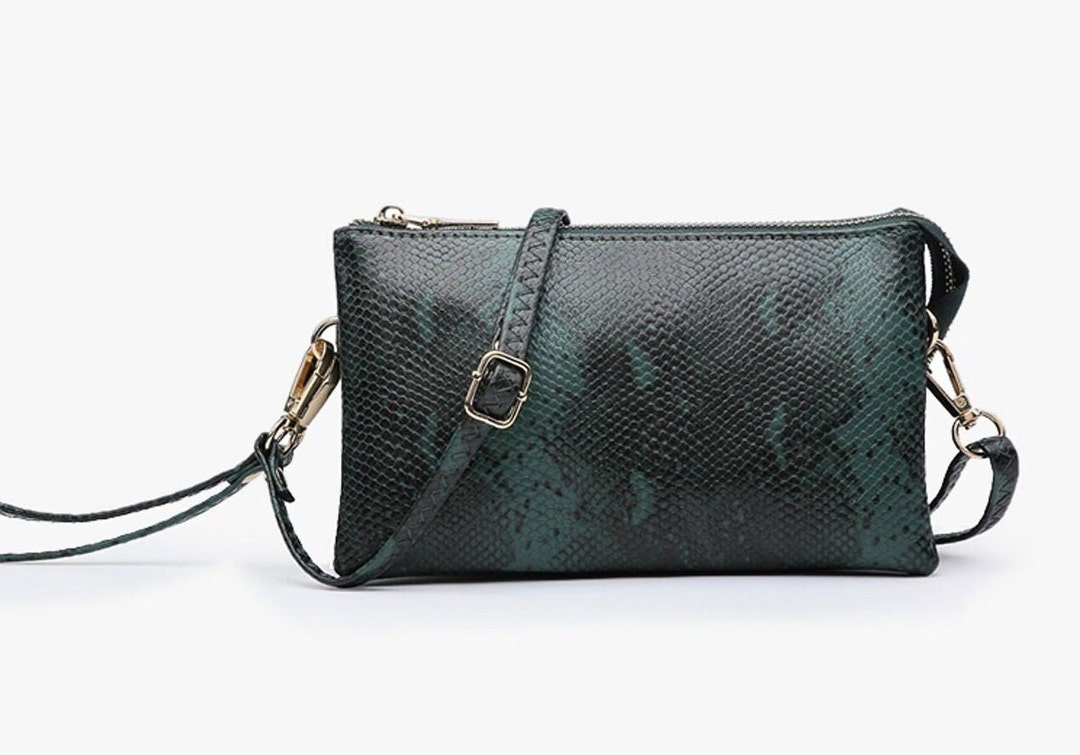 Python 3 Compartment Crossbody, Python Crossbody, Crossbody, Purse ...
