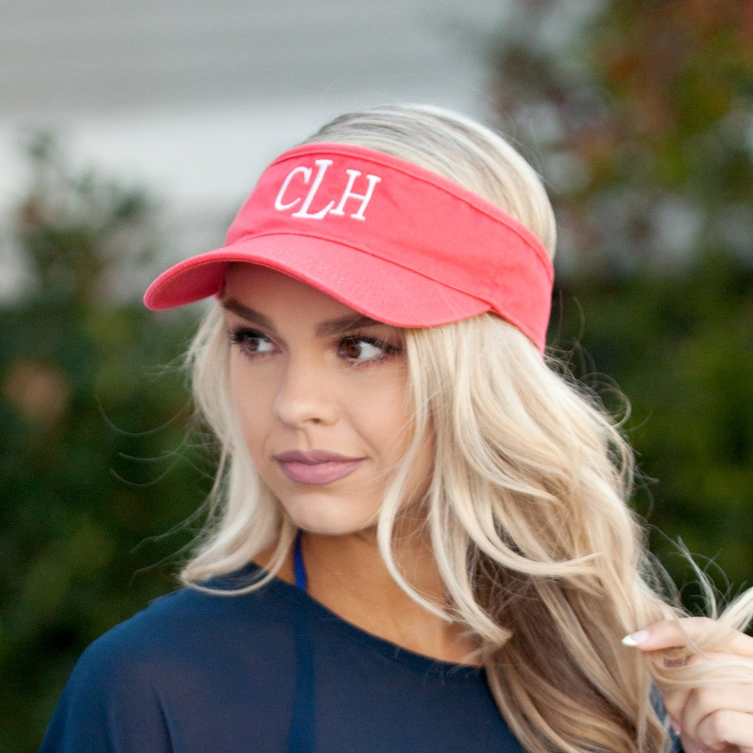 Coral Visor, Visor, Sun Visor, Beach Visor, Pool Visor, Summer Visor ...